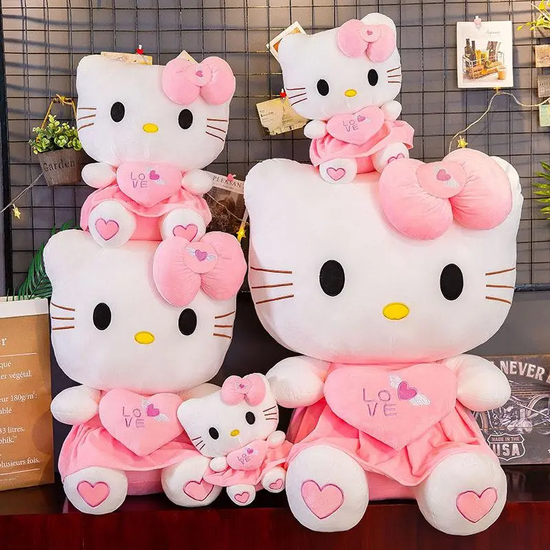 查看[Mainan Mewah Kucing Hello Kitty, Sanrio, Anak Patung Plushie Kucing ...