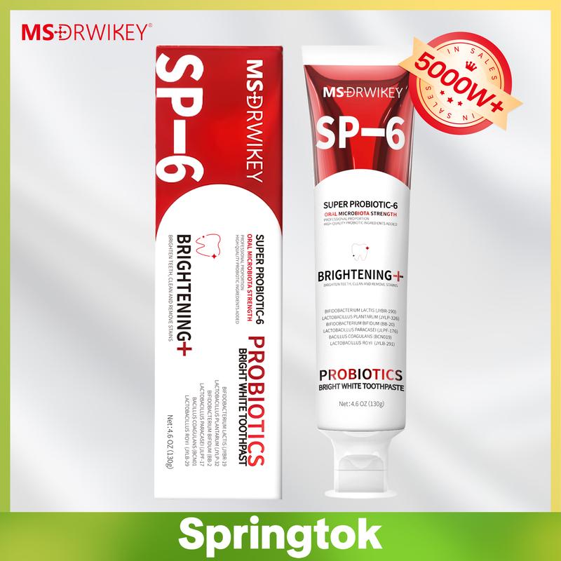 MS-DRWIKEY Super Probiotic SP-6 Toothpaste Spring Mint Burst ...