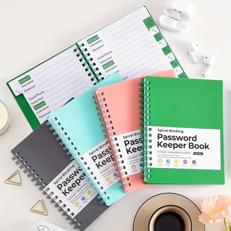 A6 password book with lettered tabs, password notebook for internet and ...