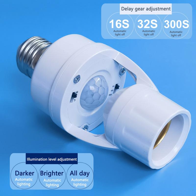 查看[Lampu Penderia Gerakan Induksi Manusia, 360 Darjah, Asas Soket, AC85 ...