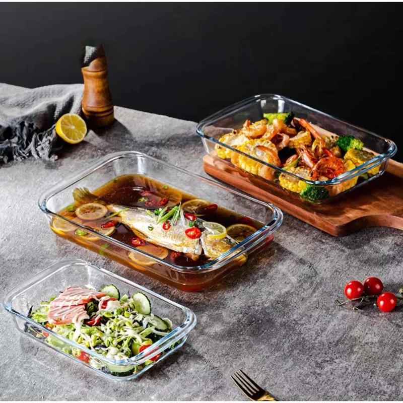 查看[【BUY 1 TAKE 1】Rectangular Tempered Glass Bakeware Pan 0.9L-3.2L ...