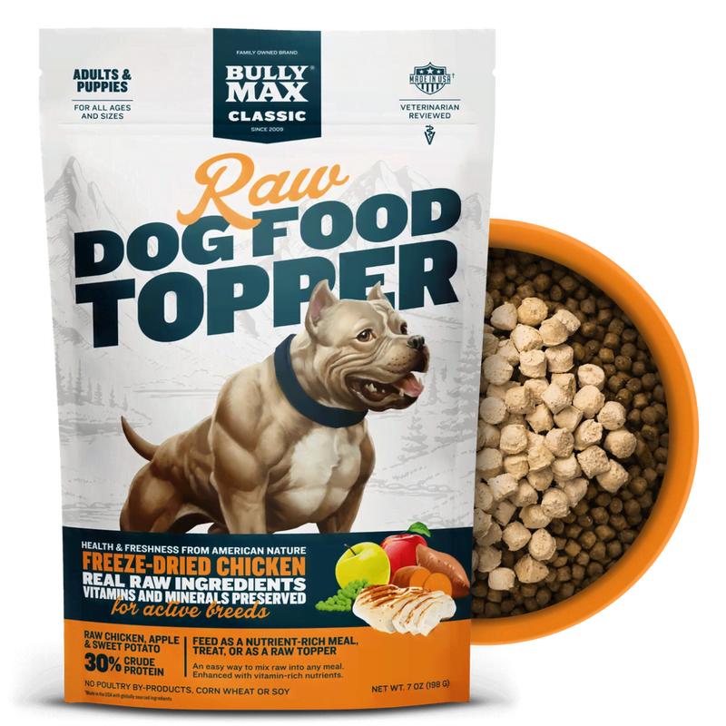 Bully Max Classic Raw Dog Food Topper Chicken Flavor High Protein ...