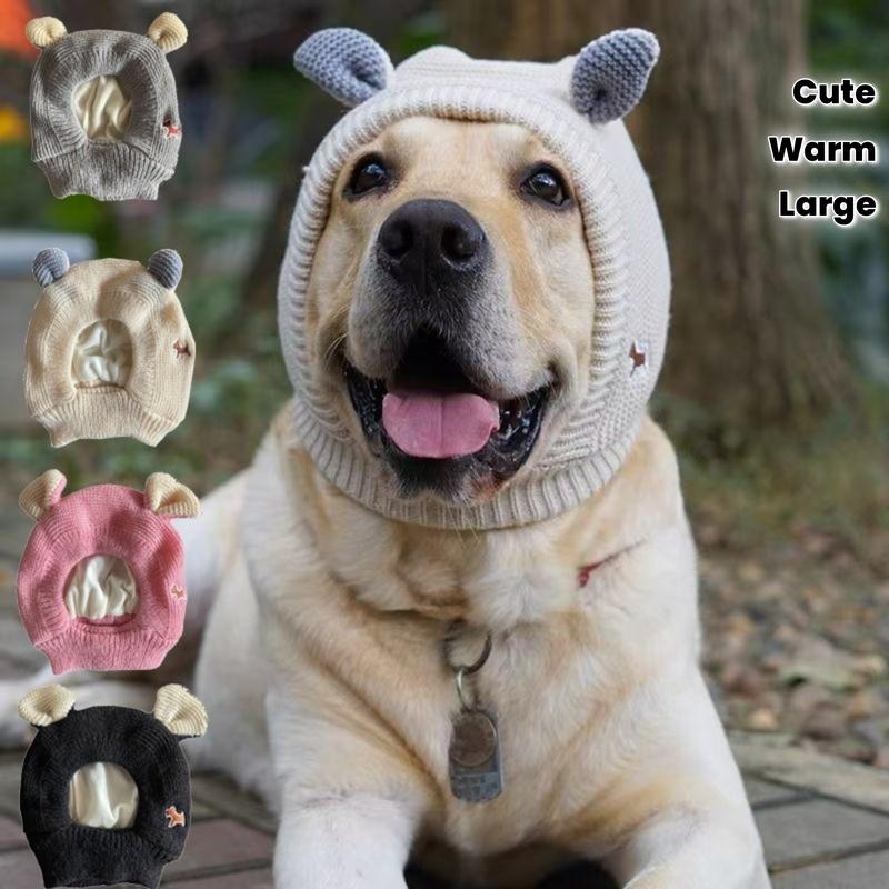 查看[1 Pc Funny Winter Dog Hat – Knitted Noise-Reducing Pet Cap with Cute ...