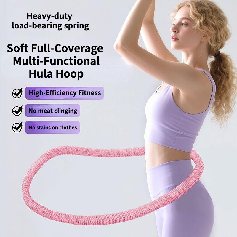 查看[Ultra-Silent Soft Hula Hoop for Home Workout - Noise-Free Weighted ...