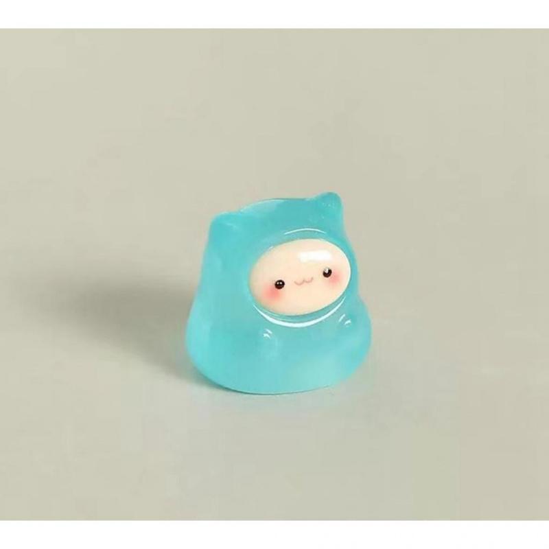查看[Blue Boredom Buster! Glow Jelly Sprite Desk Ornaments: Cute Desktop ...