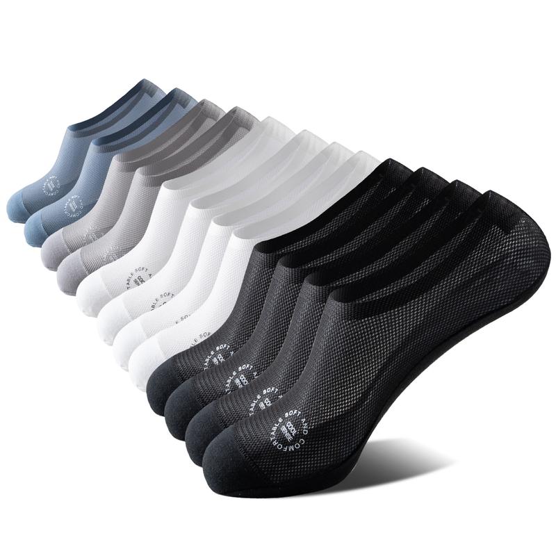 查看[Men's Ultra-Thin Mesh No-Show Socks - 6 Pack Breathable Invisible ...