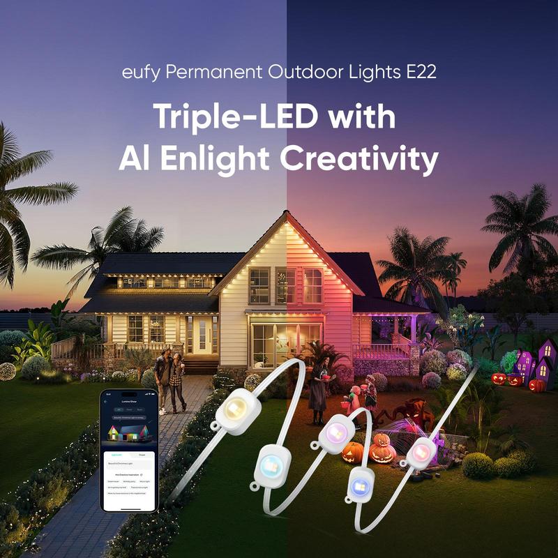 查看[【Exclusive Bundle】eufy Security Permanent Outdoor Lights E22 With 60 ...
