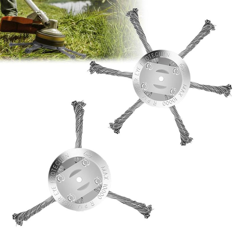 查看[Steel Wire Rotary Brush Cutter Trimmer Head, (Bore 0.2inch/5mm) Weed ...