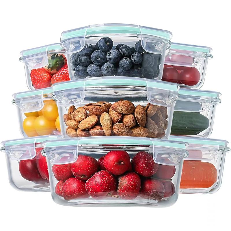 查看[[Free Gift] 8 Pack Glass Food Storage Containers (8 Containers+1 ...