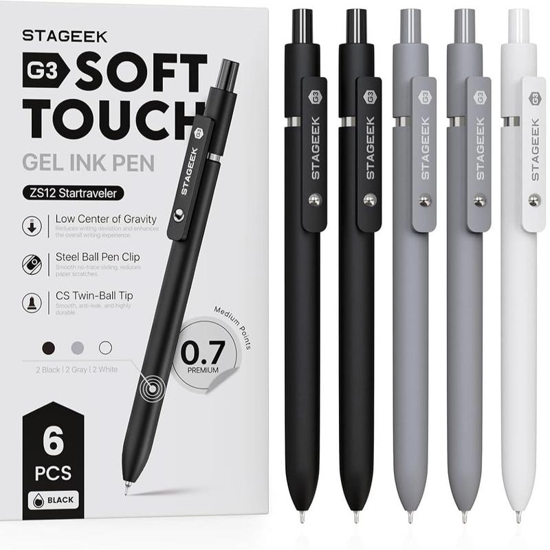 查看[Black Gel Pens, 12Pcs 0.7mm Gel Pens Fine Point with 3 Extra Refills ...