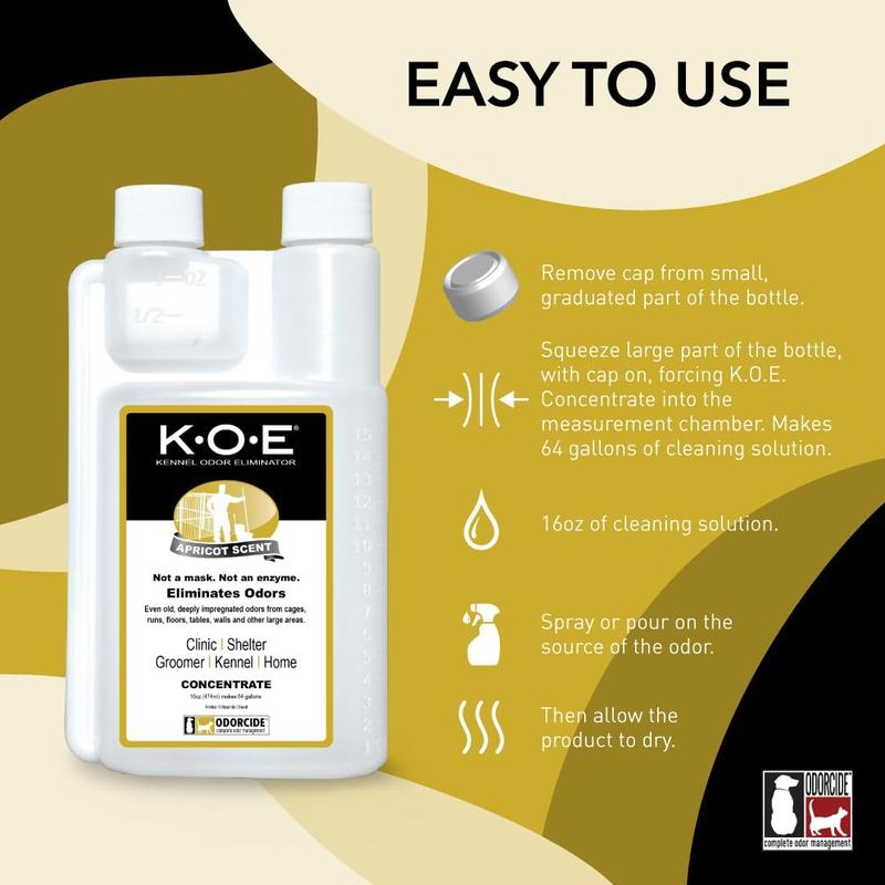 查看[K.O.E. 16oz Concentrate - Kennel Odor Eliminator - Non-Enzymatic ...