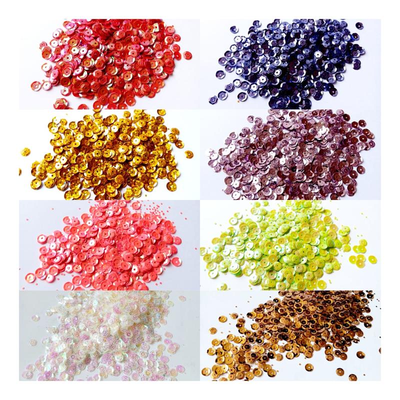 payet ramboci/payet sequin/ramboci payet piring/flat 6mm/per 5 gram ...