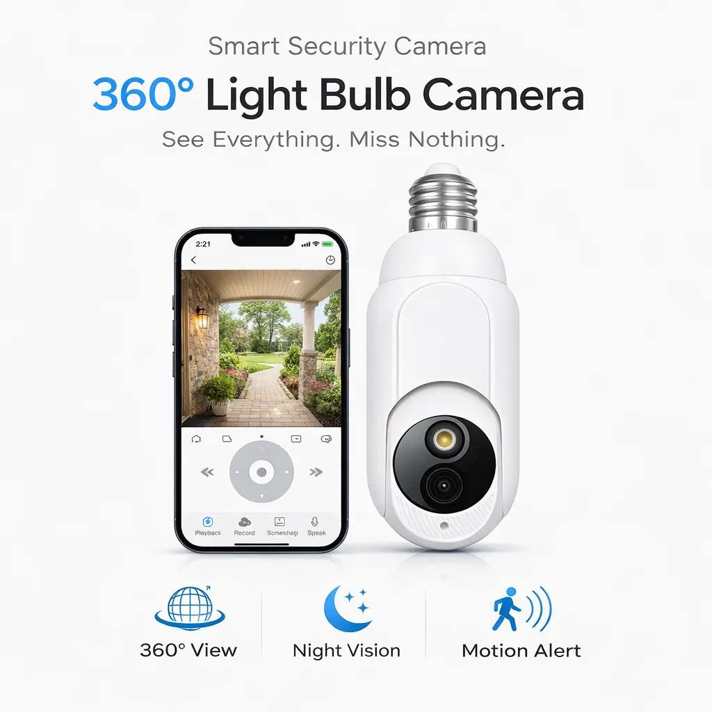 Instavision 3MP Smart AI Light Bulb Camera with 91 TikTok爆款商品分析 - GMV ...