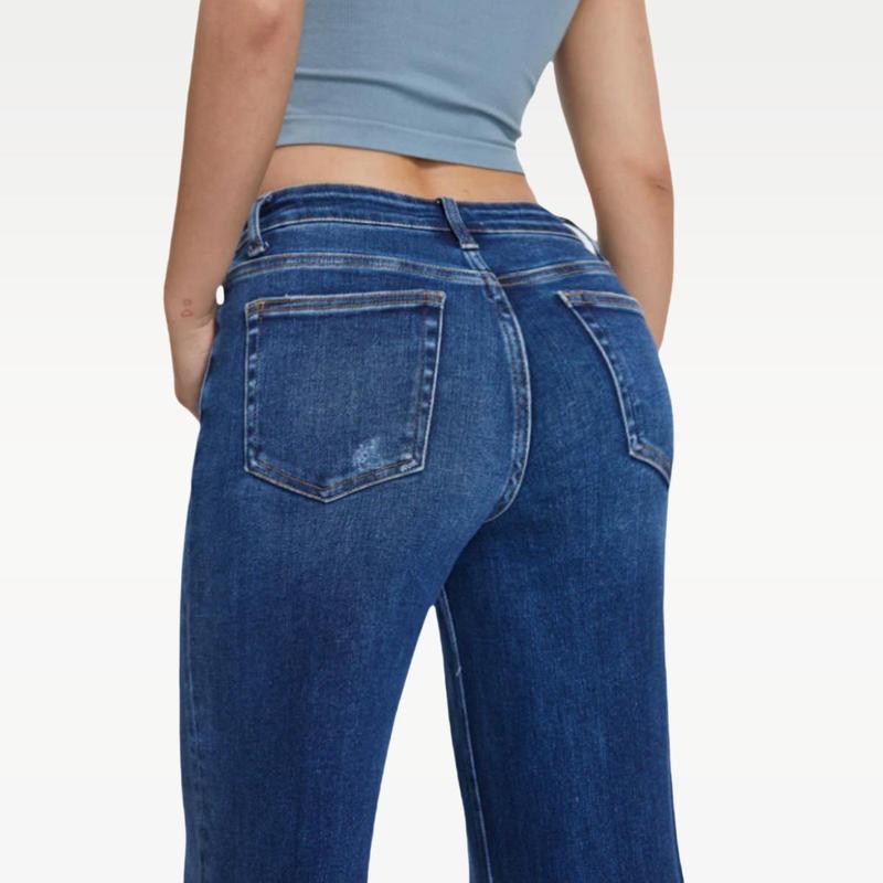 查看[Magic ONESO Mid-low Rise Baggy Jeans Stretchy Wide Leg for Women ...