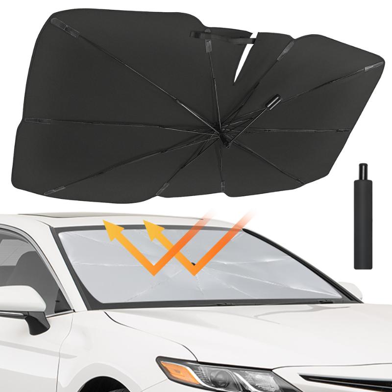 JOYTUTUS Retractable Sunshade Car Laser Universal Windshield Sun ...
