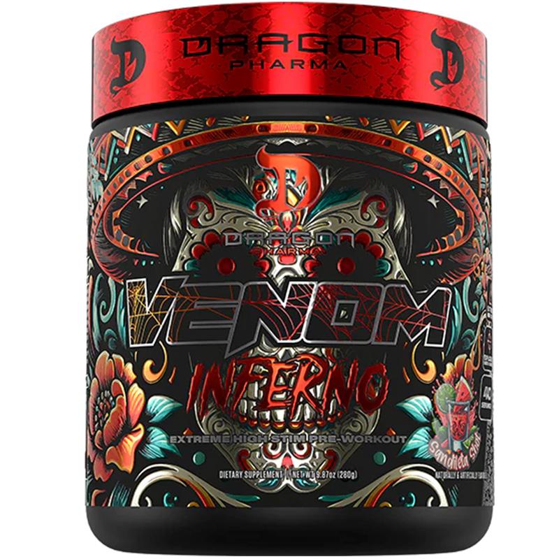 Dragon Pharma Venom Inferno Pre-Workout Fitness Supplement (40/20 ...