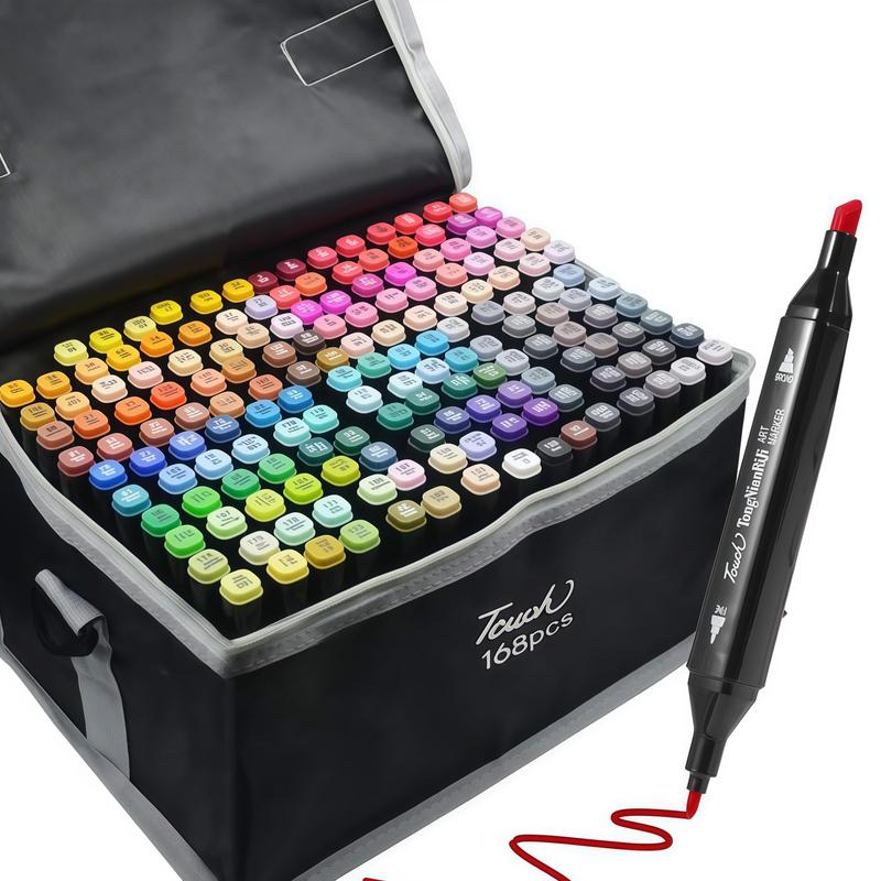 24-262 Color Double Head Marker Pen Set, 1 Set Multifunctional Coloring ...