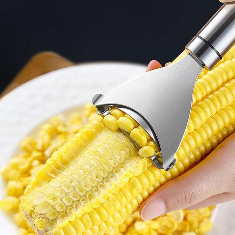 Stainless Steel Corn Peeler Tool – Heavy-Duty Corn Stripper & Cob ...