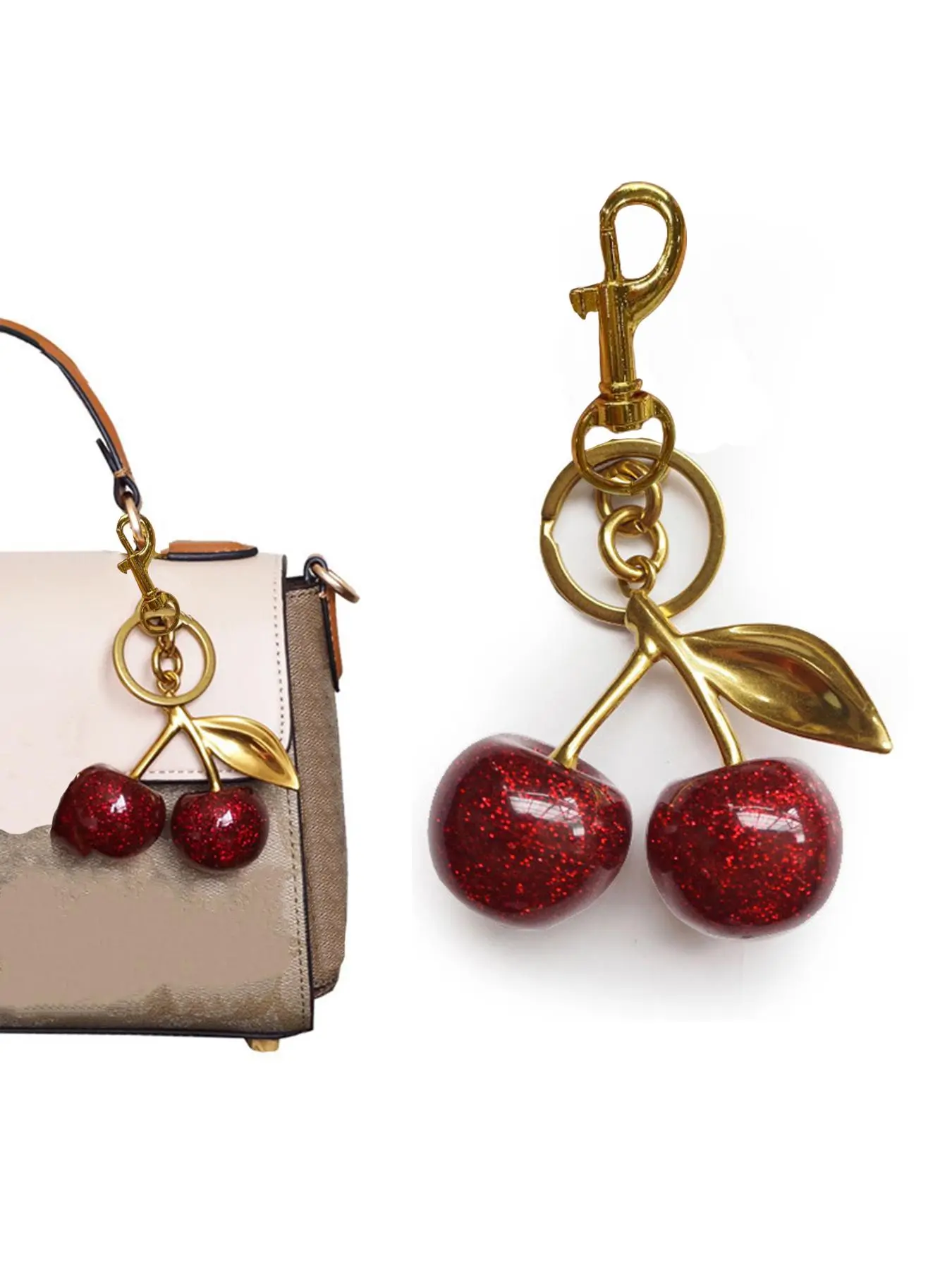 Cherry Keychain Women's Bag Pendant Fashion Trend Exquisite Pendant ...