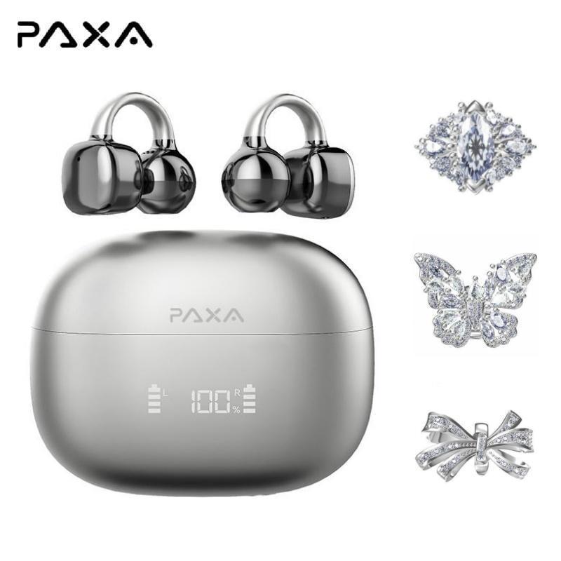 查看[PAXA ClipBuds 7クリップオンワイヤレスイヤホンLEDディスプレイ、ランニング&ワークアウト用防水スポーツヘッドフォン ...