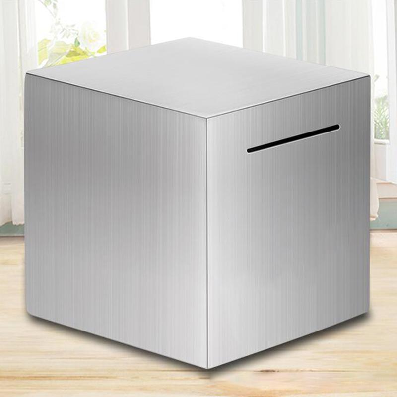 查看[HuggyBear Simple Fall Resistant Piggy Bank Stainless Steel Safe Box ...