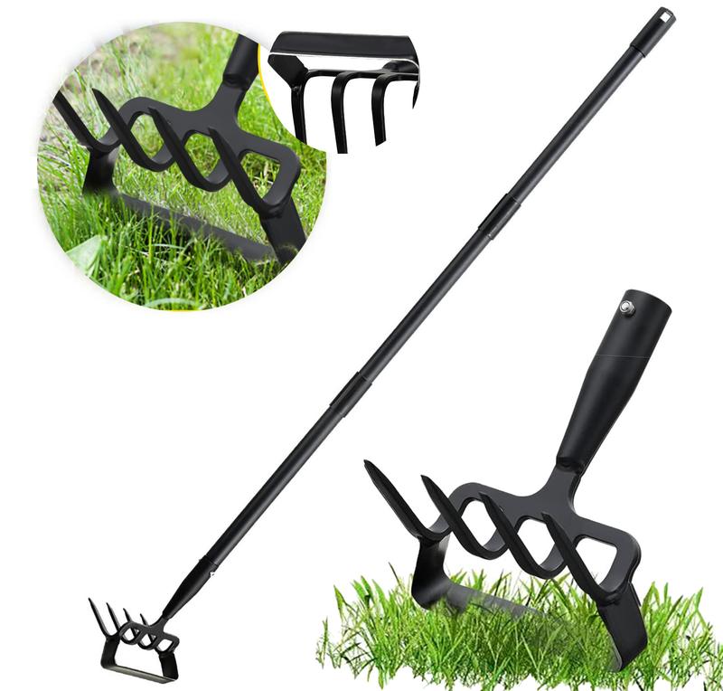 Garden Hoe 2-in-1, Cultivator Stirrup Hoe Garden Tool, Heavy Duty Hula ...