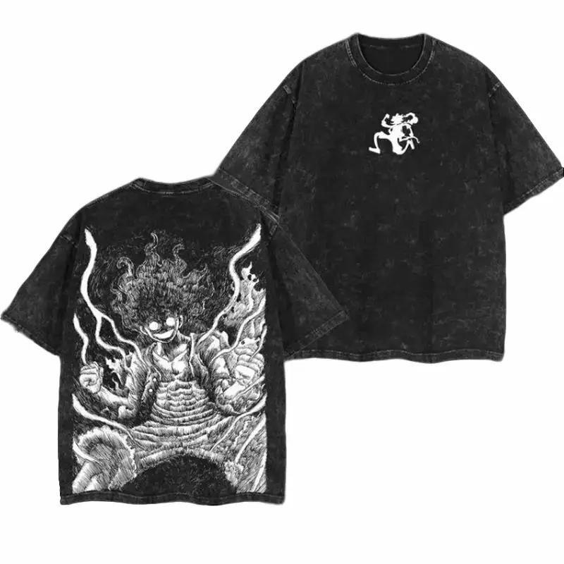 查看[Lufi JoiBoy 'One.Piece' RetroVintage Unisex Anime Manga Acid Washed ...