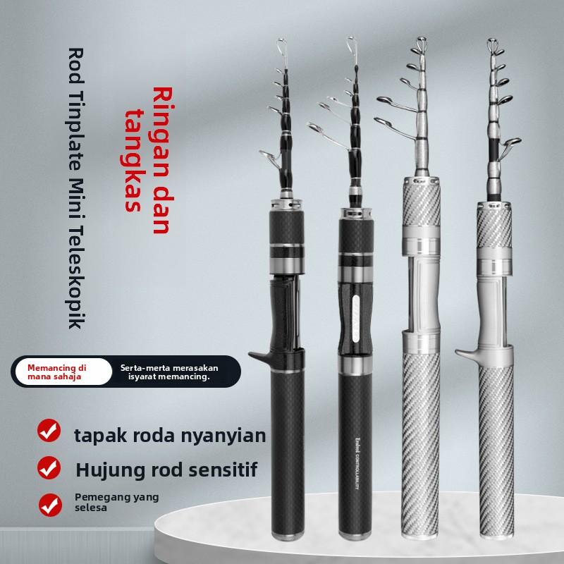 查看[Alat Memancing Teleskopik, Pancing Perjalanan, Kit Penuh, Kekili ...