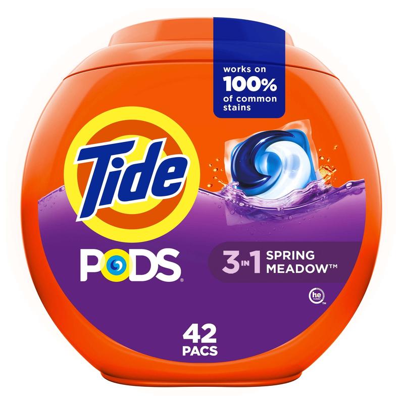 查看[Tide PODS Laundry Detergent Packs, Spring Meadow Scent, 42 Count]在 ...