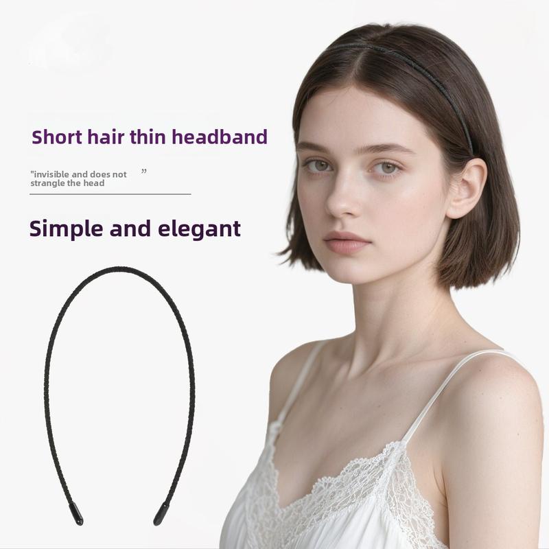 查看[Ultra-thin women's black headband, versatile, invisible, seamless ...