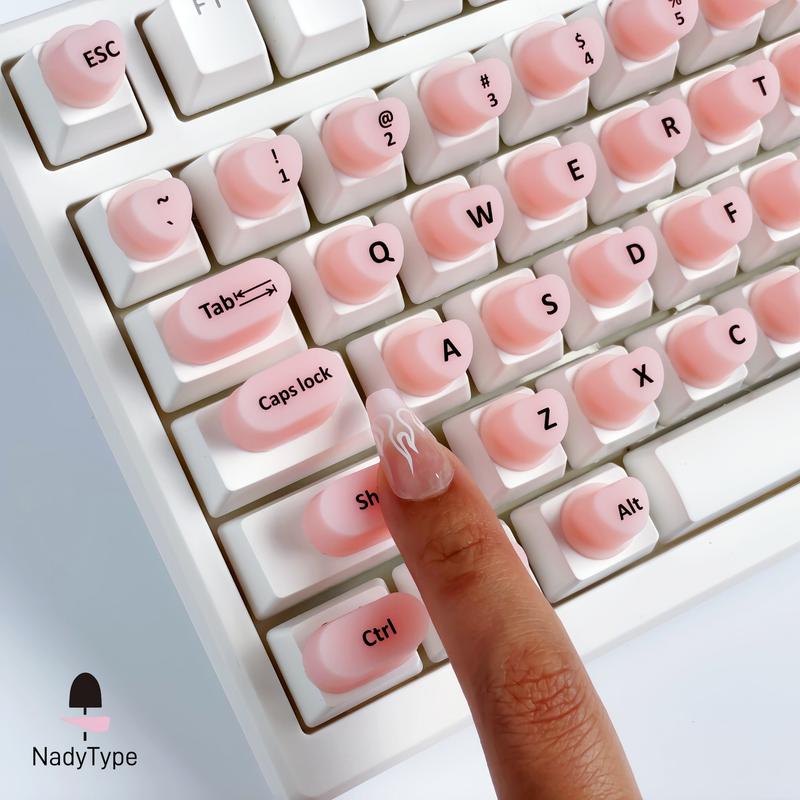 keyboard sticker NadyType 70 Pcs Raised Keyboard Stickers for Long ...