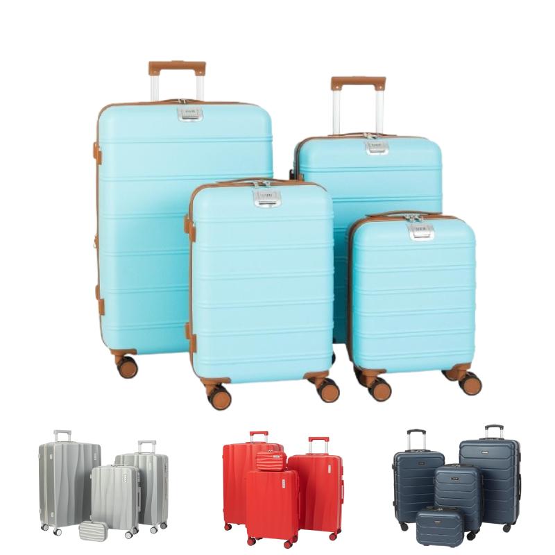 查看[UUH Luggage Sets 4 Piece ABS Hardside Suitcase with TSA Lock Spinner ...