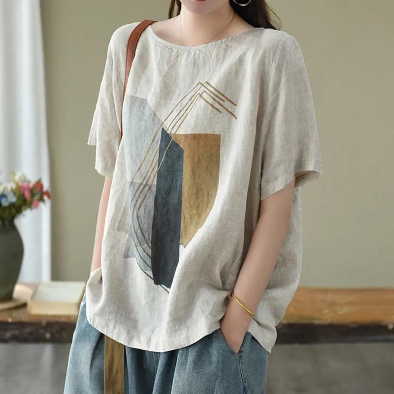 Cotton Linen Thin Top for Women, Artistic Style, P TikTok爆款商品分析 - GMV ...