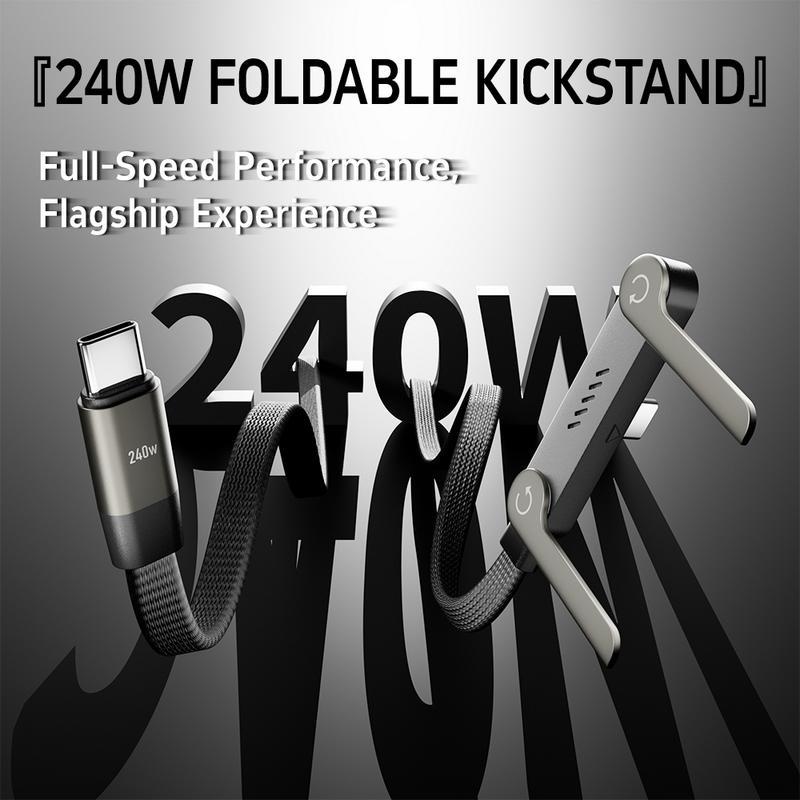查看[Basemo durable Invisible Holder Charger Cable with Stand, 240w super ...