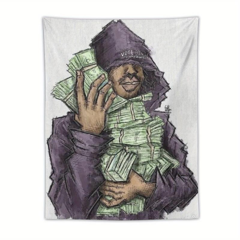 查看[[LUCKI Rapper Tapestry] LUCKI American Flag Tapestry | Easy Hang ...