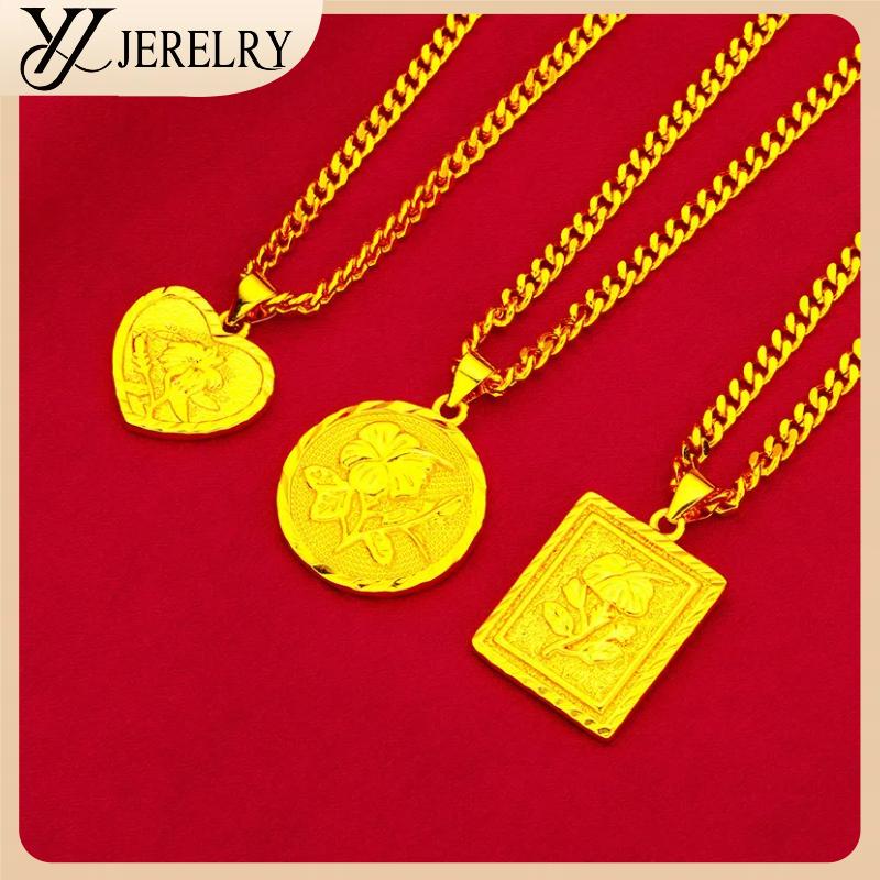 查看[Kalung Fesyen untuk Wanita, Rantai Wanita Mawar, Loket Bunga, Rata ...