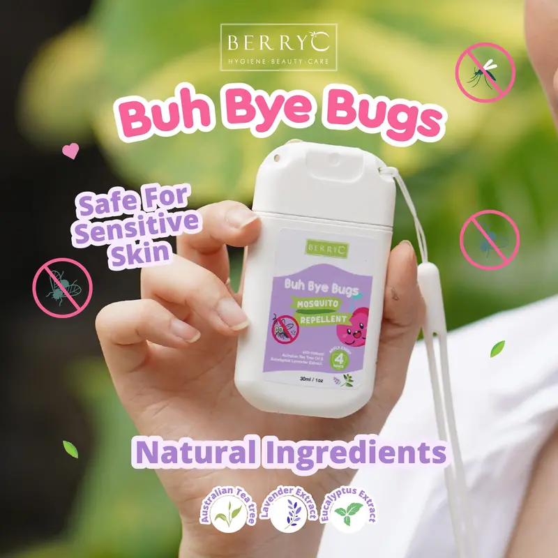 查看[BerryC Buh Bye Bugs 30ml - Spray Anti Nyamuk Anak-Dewasa No DEET ...