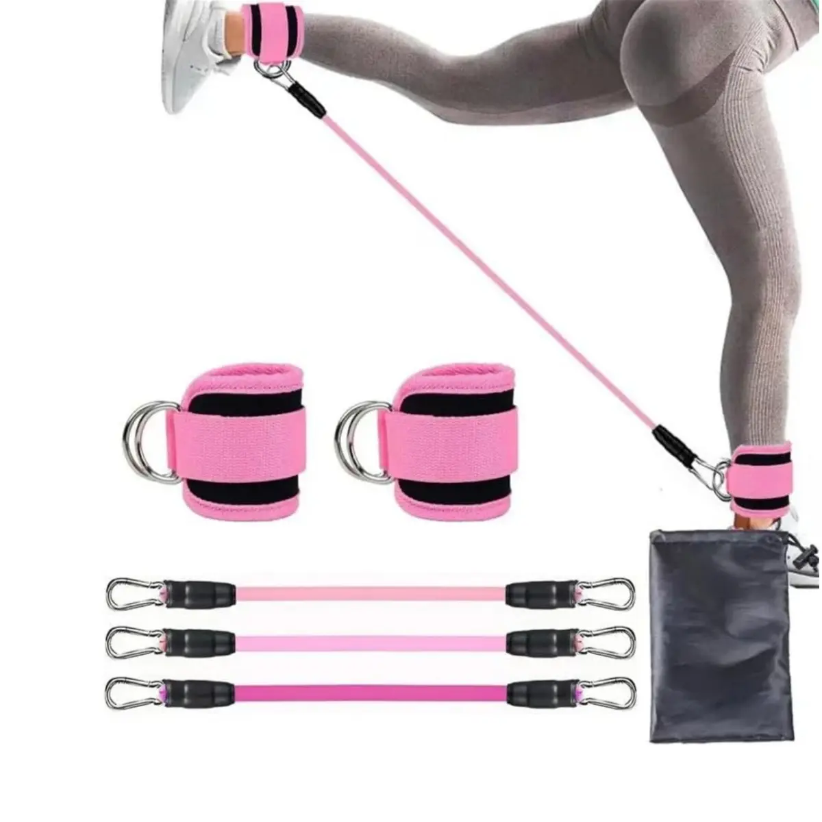 Ankle Resistance Bands with Cuffs-1 Set Ankle Bands for Working Out ...