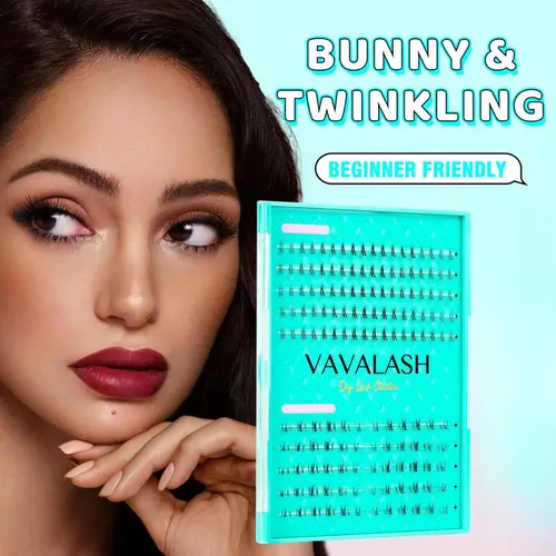 查看[VAVA BEAUTY Bunny+Twinkling Bottom 6mm Lash Clusters Natural DIY ...