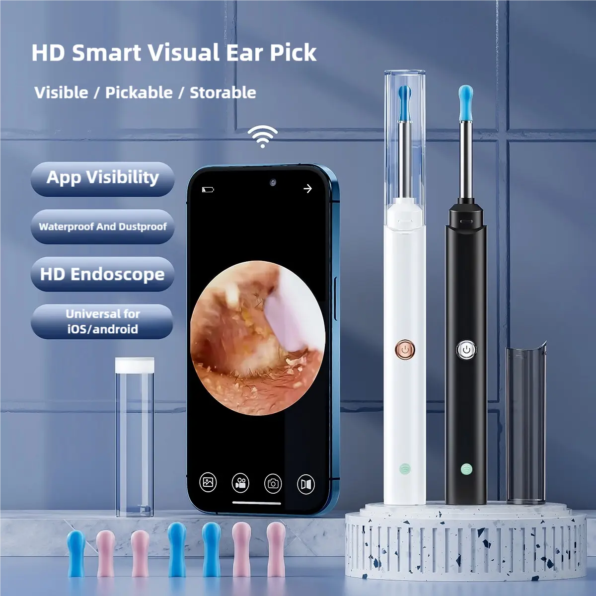 【COD&Local Delivery】 smart LED ear lighter Ear Cleaner ear lighter led ...