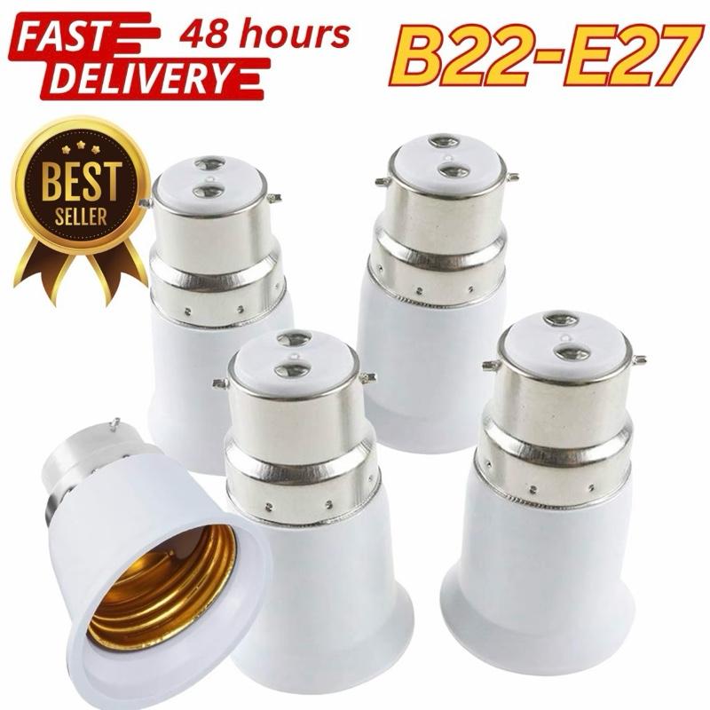 Ceiling Light Fan Adapter B22 to E27 Socket Converter, Screw to Bayonet ...