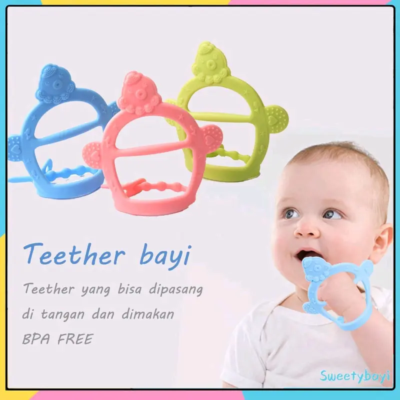查看[Gelang Gigitan Bayi BPA FREE Silikon Karet Aman Teether Anak Gigi]在 ...