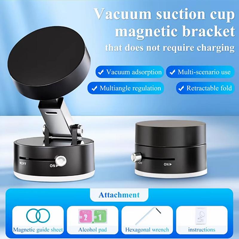 Vacuum Magnetic Suction Cup Phone Mount, Foldable Suction Cup, Ouble ...