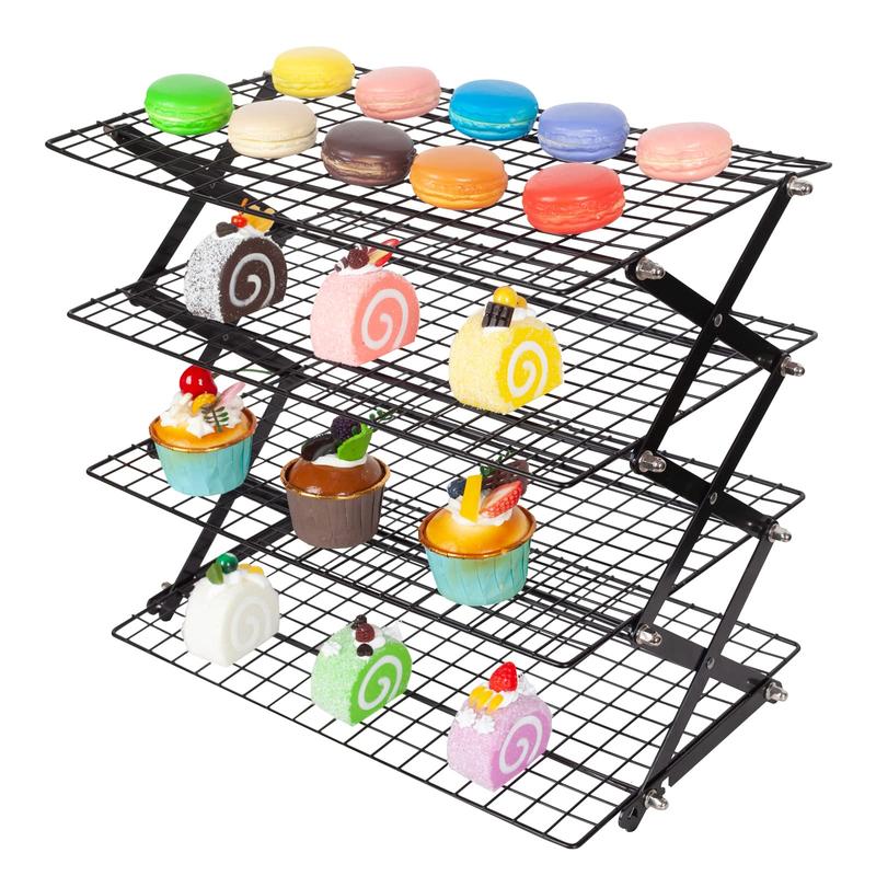 查看[Foldable Cooling Rack, 4 Count/3 Counts Dessert Baking Cooling Rack ...