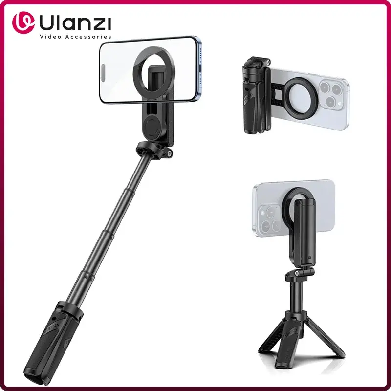 Ulanzi JJ03 Dual-sided Magnetic Phone Tripod Smartphone Grip Selfie ...