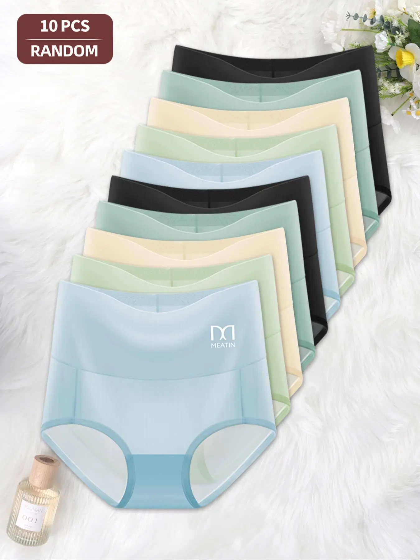 Random Color Women's Solid Color Briefs, Regular Fit Soft Comfy ...