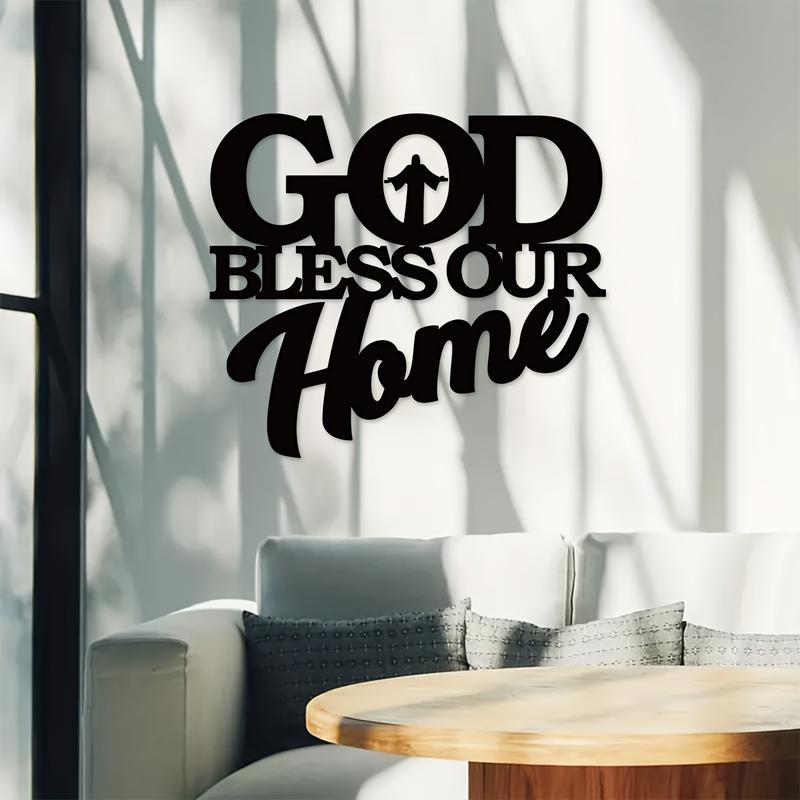 查看[God Bless Our Home Metal Wall Art Sign, Unique Housewarming Gift ...