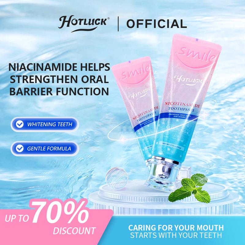 Hotluck Niacinamide Toothpaste | Whiter Smile in 7 Days | Cavity ...