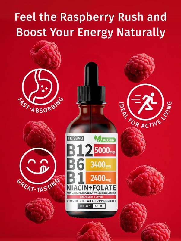 查看[(2-PACK) Vitamin B12 Liquid Supplement Drops with B6, B1, Niacin ...