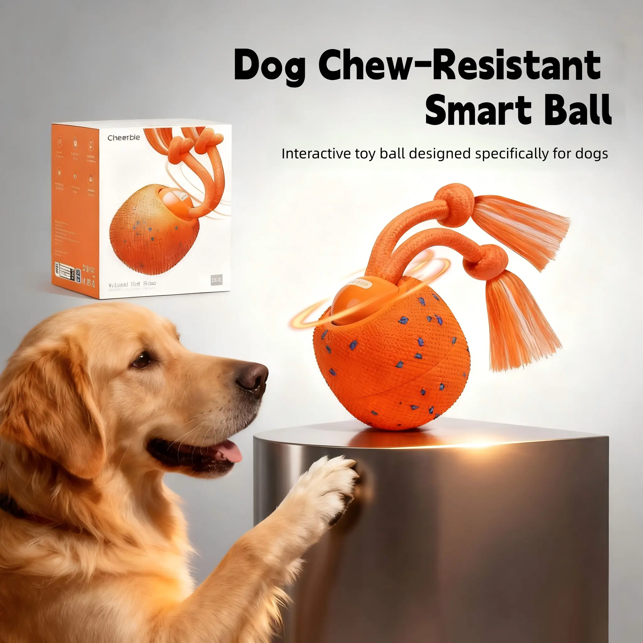 查看[Smart Interactive Dog Toy Cheerble - The Wicked Ball Rolly ...